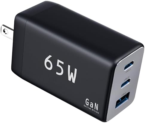 Amazon.com: Sharp USB C Charger, 65W, 2 Port (USB A+C), Compact ...