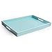 Accents by Jay Rectangular Tray with Handle, Teal : Amazon.ca: Home