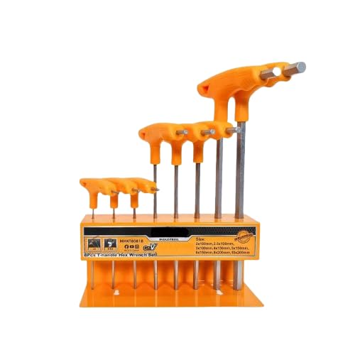 GSK Cut® 8-Piece T-Handle Hex Wrench Set HHKT80818 (2mm-10mm) Premium T ...