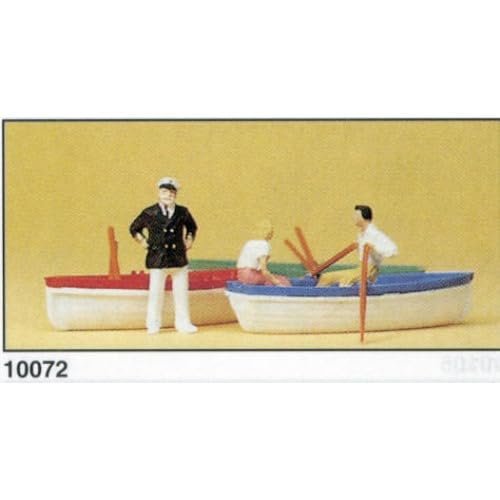 Buy Row Boats (3) w/Couple & Captain HO Scale Preiser Models Online at ...