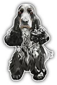 Amazon.com - Pack of 4-3 INCH Stickers - English Cocker Spaniel Dog Car ...