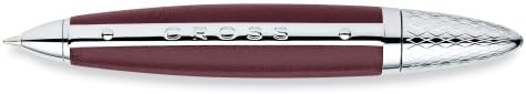 Amazon.com : Cross Autocross Red Leather Wrapped Ball Point Pen with ...