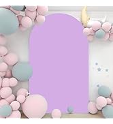 Amazon.com: SOMUAUY Dusty Blue Arch Cover 5ft Spandex Fitted Wedding ...