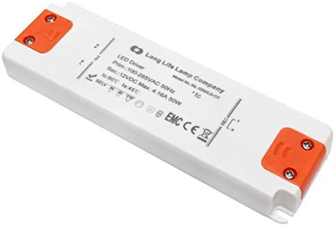50W LED Driver Transformer for LED Lighting 12v LED Converter : Amazon ...