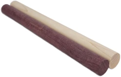 Amazon.com: Wooden Dowel Rods - Hard Maple and Purpleheart in Each Pack ...