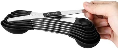 Amazon.com: Magnetic Measuring Spoons Set of 9, Dual Sided Stainless ...