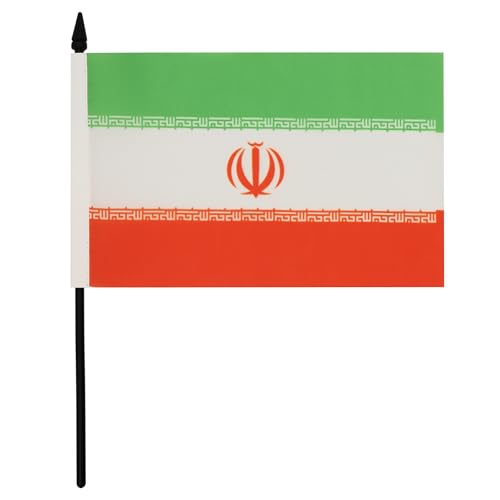 AZ FLAG – Iran Table Flag 5” x 8” – Iranian Office Flag 100% Polyester ...