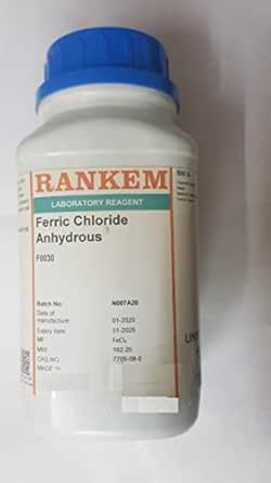 Ferric Chloride Anhydrous High Purity Rankem 500GM : Amazon.in: Industrial & Scientific