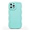 Amazon.com: UEEBAI Wave Frame Silicon Case for iPhone 16 Pro Max Phone Case, Cute Wave Frame ...