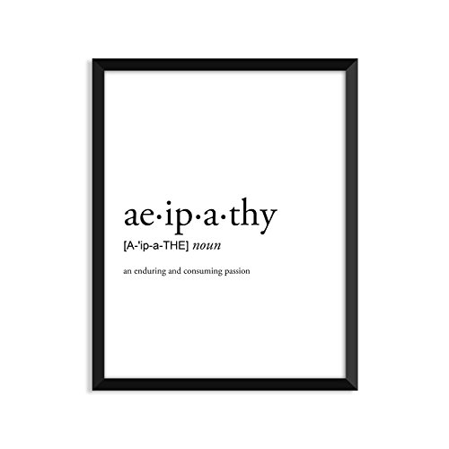 Amazon.com: Aeipathy definition - Unframed art print poster or greeting ...