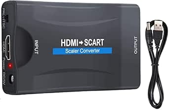 HDMI to SCART Converter Adaptor, Convert Digital 1080P HDMI Video and ...