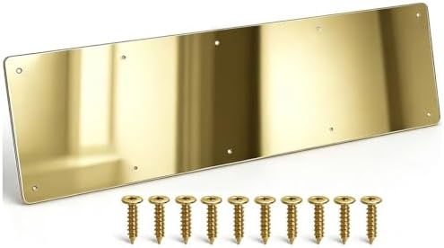 Door Kick Plate, Metal Kickplate for Bottom of Door,6x34 inch Aluminum ...