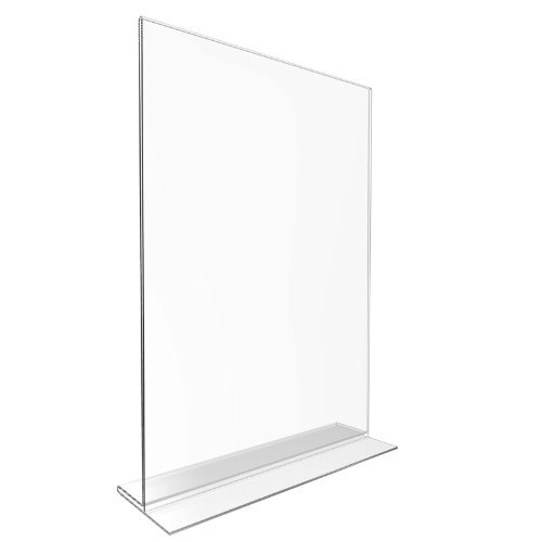 Pack of 10 A4 Clear Acrylic Menu Poster Holder Display Stands : Amazon ...