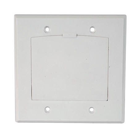 Buy Mcm Custom Audio Double Gang Cable Pass Through Wall Plate with ...