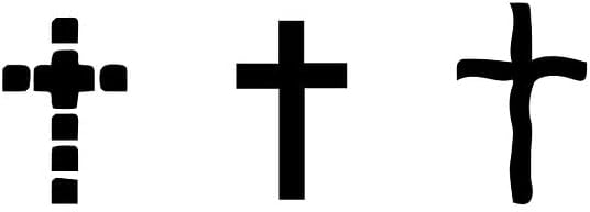 Amazon.com : Set of 3 Little Crosses Stencil Religious Stencils 3"h/ea ...