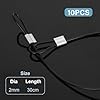 10PCS Stainless Steel Cable with Loops, 12 Inch 2mm Security Cable ...