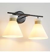 WOSHITU Bathroom Vanity Light Fixtures: 3-Lights Mid Century Modern ...