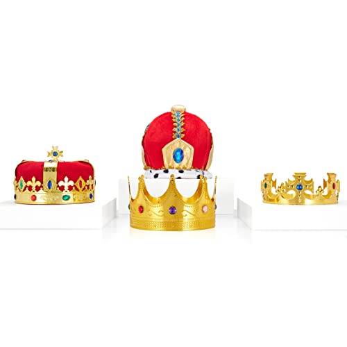 Cosmic Chameleon King and Queen Crown Bundle Set, 4 set of crowns with ...