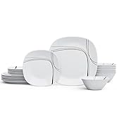 Amazon.com | Black Dinnerware Set, MEKY 18-PCS Kitchen Dinner Set ...