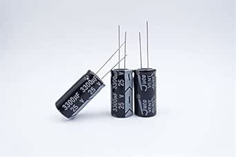 Capacitors 100pcs 25V1000UF 10 * 17 in-line Filter Aluminum ...