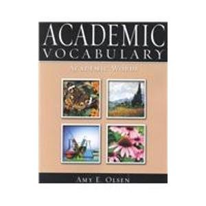Academic Vocabulary: Academic Words : Olsen, Amy E.: Amazon.com.tr: Kitap