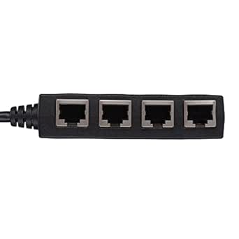 RJ45 Splitter Adapter, RJ45 Ethernet Splitter Cable,1 Male to 4 Female ...