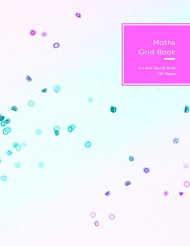 Maths Grid Book: 4 squares per inch Quad size graph paper grid book for ...