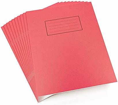 Silvine Exercise Book Ruled 229x178mm Red (Pack of 10) : Amazon.co.uk ...