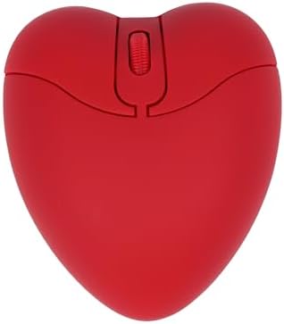 Amazon.com: Wireless Mouse Bluetooth Cute Red Heart Shape Mouse 2.4GHz ...