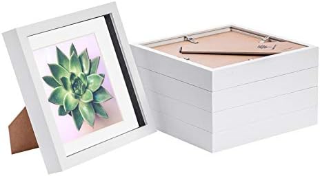 Nicola Spring 5 Piece 8 x 8 3D Shadow Box Photo Frame Set - Craft ...