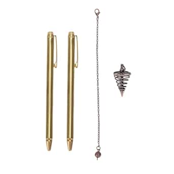 Amazon.com: NOENNULL Dowsing Rods Set with Pendulum - 2 Retractable ...