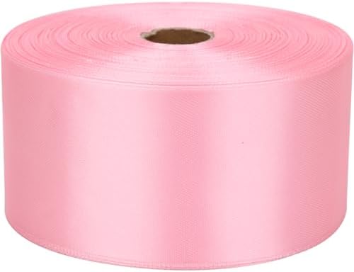 Amazon.com: SWTOOL 2" Wide Single Face Satin Ribbon Roll for Wedding ...