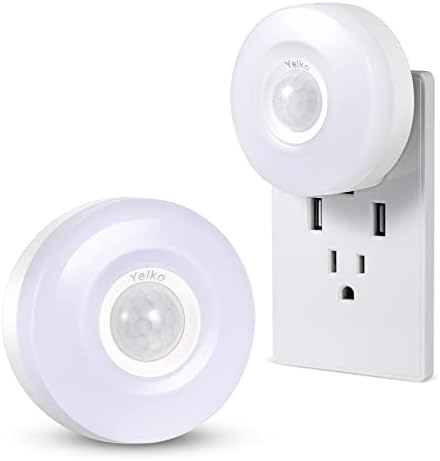 Amazon.com: YELKO Night Lights Plug Into Wall,200 Lumen Super Bright ...