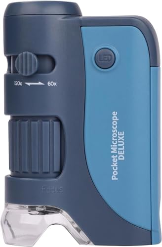 Amazon.com : Pocket Mini Small Microscope,60x-120x Portable Handheld ...
