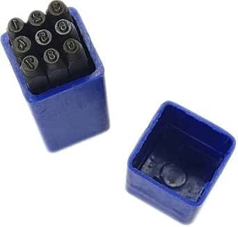 Number Punch Set 9pcs | 9 Numbers (0 to 9) | Shiny Black Oxidised ...
