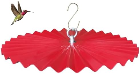 Amazon.com : 11.2" Metal Bird Feeder Rain Guard, Red Dome Shield Cover ...