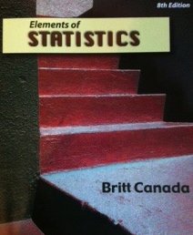 Elements of Statistics: Britt Canada: 9781602298392: Amazon.com: Books