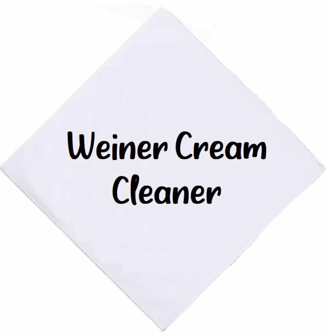 Amazon.com: Weiner Cream Cleaner, Rag, 12 x 12 Inch Towel, After Towel ...