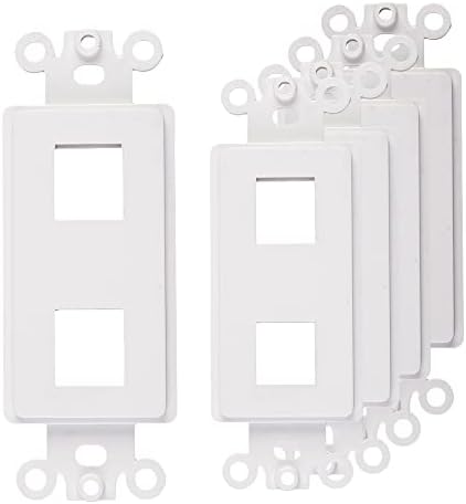 Leviton 41642-W QuickPort Decora Insert, 2-Port, White - Electrical ...