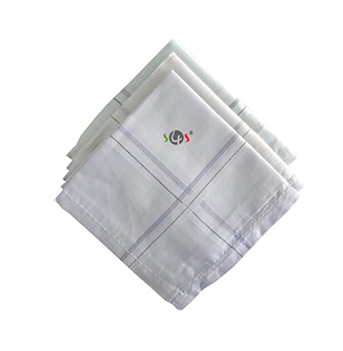 Buy S4S Men's 100% Cotton Supreme Handkerchiefs (Light Coloured_46CM X ...