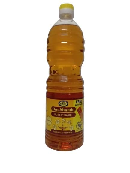 Pure Pooja Oil for Puja Deepam/Diya/Lamp Oil 100% Pure & Natural for ...