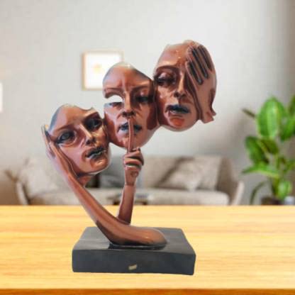 Buy TISYA Human Face Design Decorative Showpiece for Home Decor ...