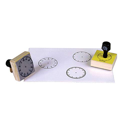 Buy READY 2 LEARN Analog Clock Stamps - Set of 3 - Wooden Stamps for ...
