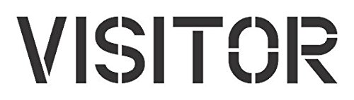 Amazon.com: Visitor Stencil | 3 inch Letters | 60 mil Standard Grade ...