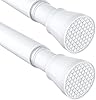 Amazon.com: White Tension Curtain Rod for Windows 28 to 48 inch ...