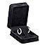 Amazon.com: Allure - Rich Suede Black Luxury Ring Box With Double Ring ...