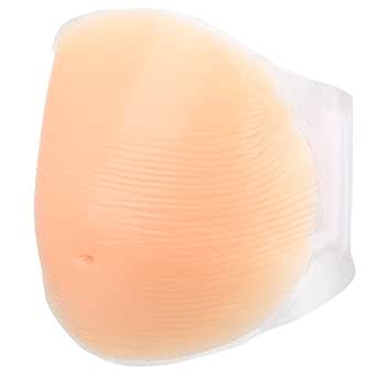 Jiawu Fake Pregnancy Belly, Lifelike Silicone Artificial Pregnant Tummy ...