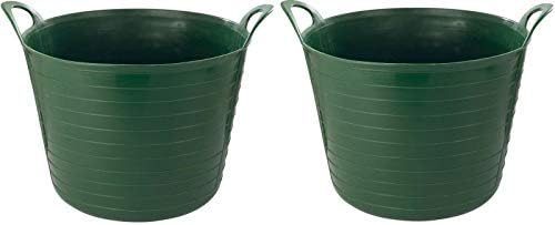 (Set of 2) 42L Litre Large Robust Flexi Tubs Multipurpose Flexible ...