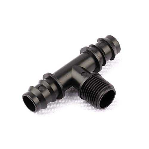 Generic 6Pcs 1/2 Inch Male Thread to 20Mm Tee Pe Hose Barbed Connector ...