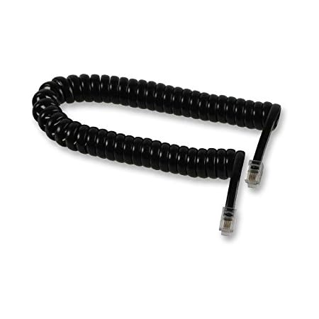 Replacement Telephone Handset Cords Coiled Cable (1 metre, Black ...